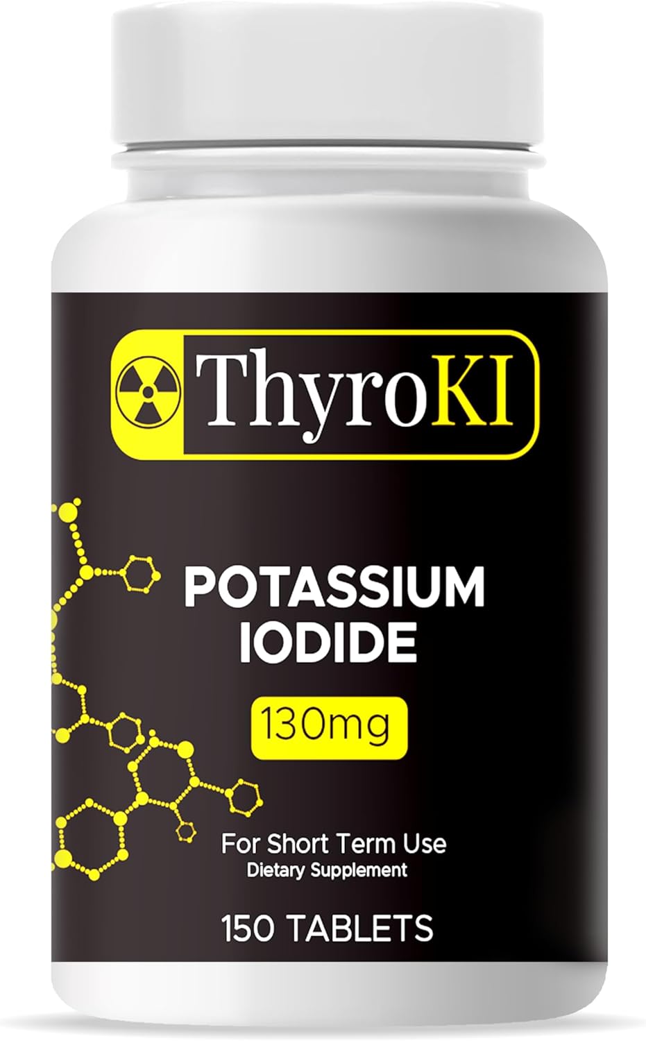 Amazon.com: Potassium Iodide ThyroKI Tablets 130 mg (150 Tablets) Non ...
