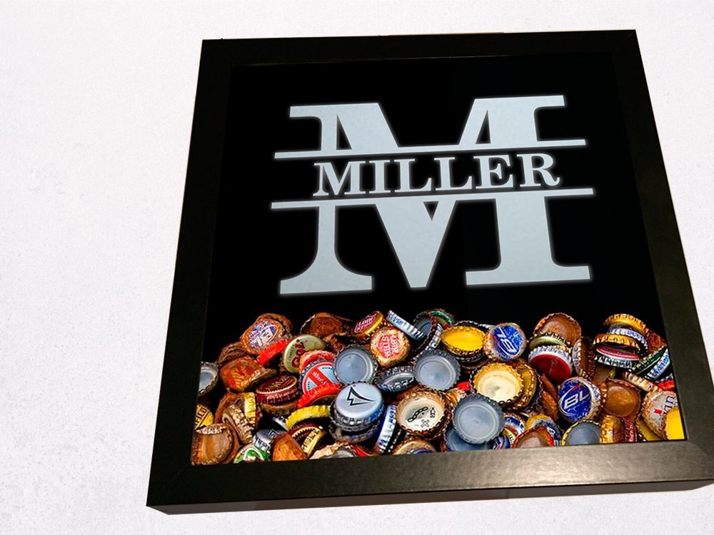 Amazon.com: Personalized NAME Beer Cap Shadow Box : Handmade Products