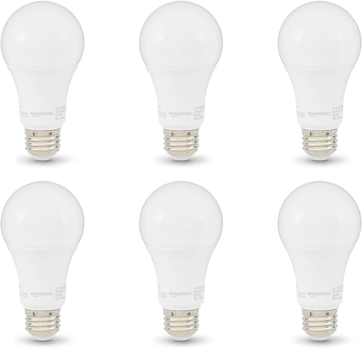 Amazon Basics 100W Equivalent, Soft White, Non-Dimmable, 10,000 Hour ...