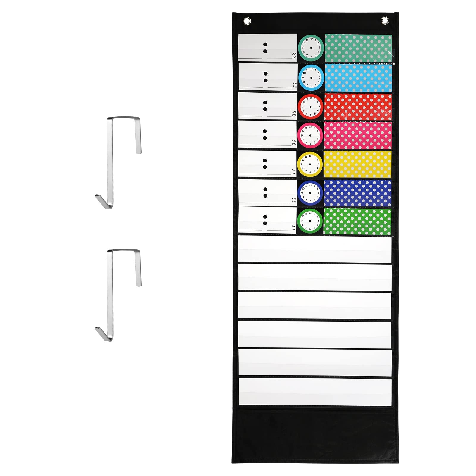 Savita Daily Schedule Pocket Chart Kit Schedule Pocket Chart Cards ...