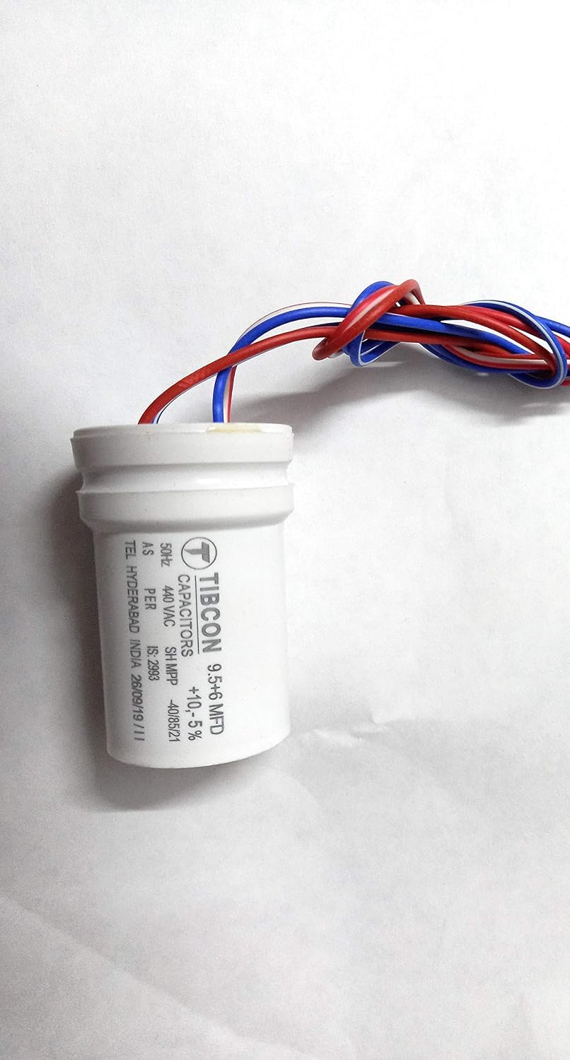 Capacitor for Washing Machine, 9+6 mfd Capacitor for wash and Spin ...