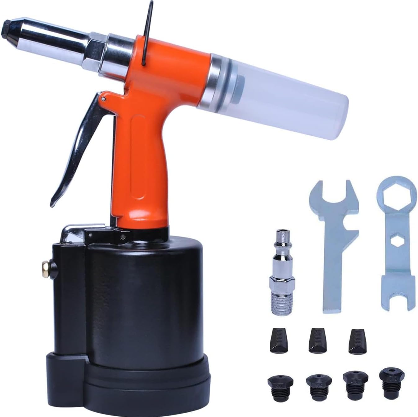 Podoy Pistolet à riveter pneumatique 1/4", 3/16", 5/32", 1/8", 3/32 ...