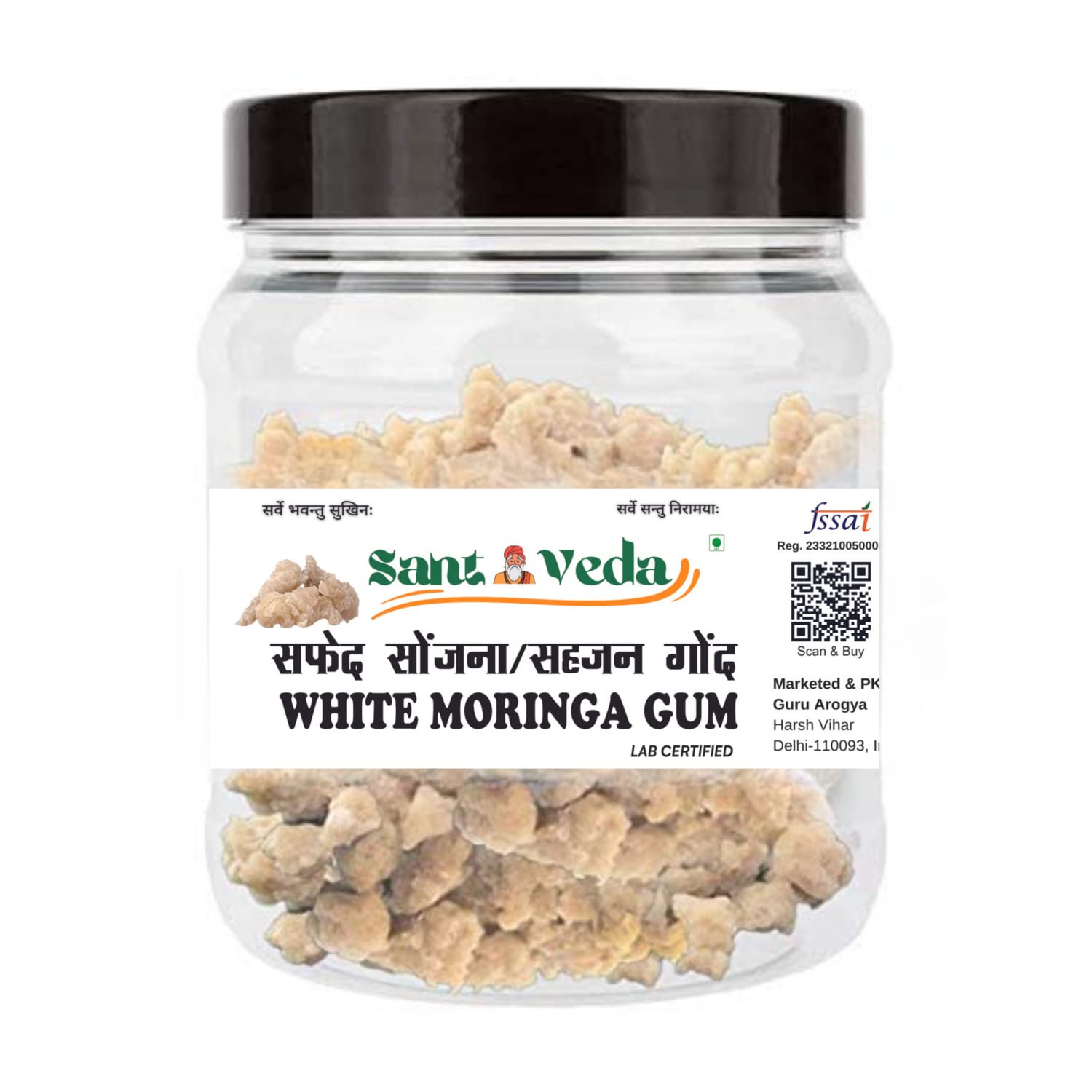 Buy Santveda White Moringa Gum 50g | Safed Moringa Gond | Treats ...