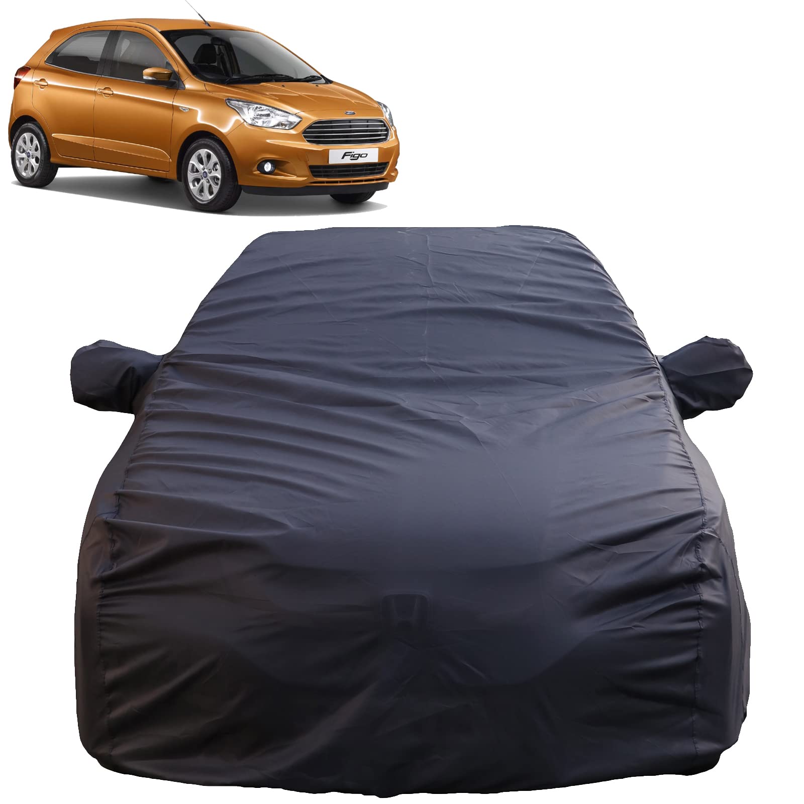 Autofact Waterproof Car Body Cover Compatible with Ford Figo (2015 to ...