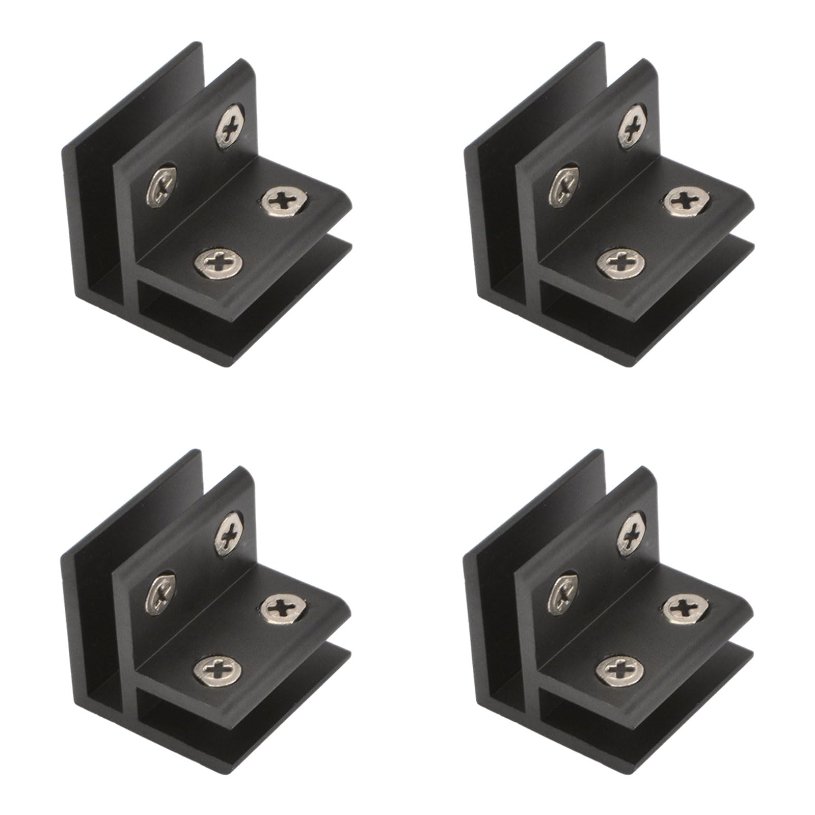 INCREWAY Glass Clamp, 4Pcs Adjustable 90 Degrees Glass Clips Aluminum ...