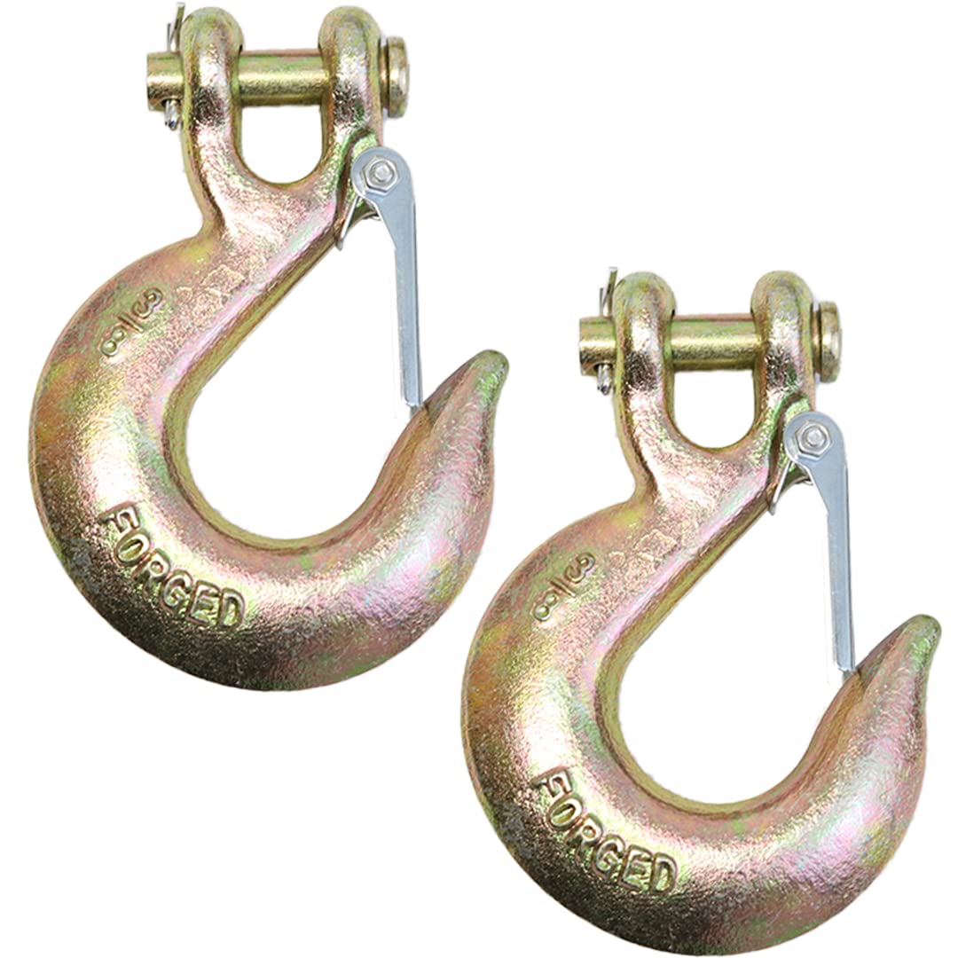Grade 70 Tow Hooks 2 Pack Grade 70 Clevis Slip Hooks With Safety ...
