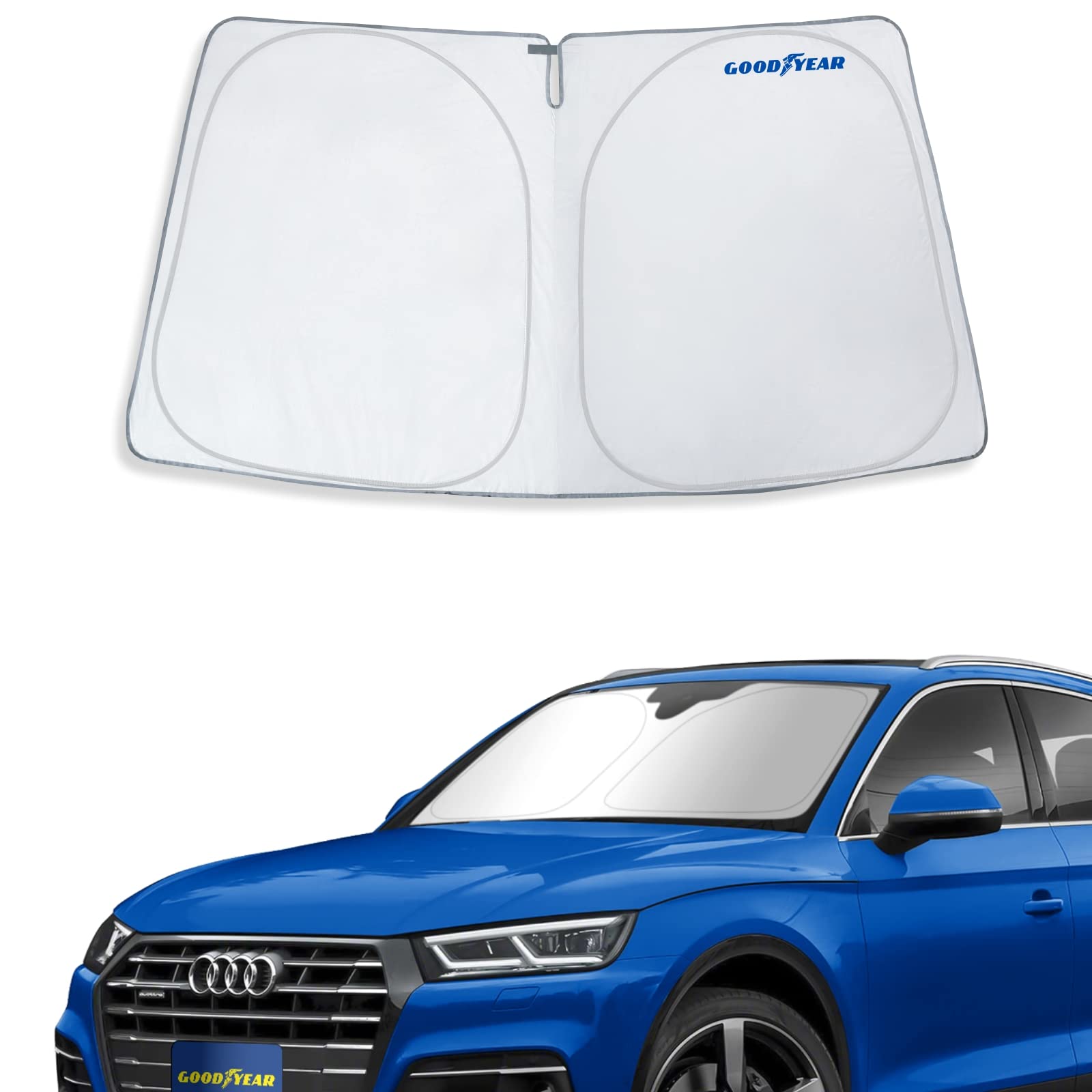 Amazon.com: Goodyear Foldable Windshield Sun Shade for Audi Q5 2018 ...
