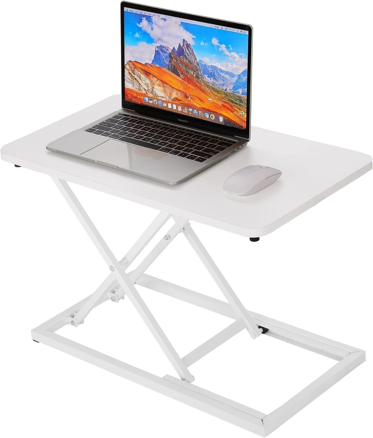Ankila Ultra-Slim Single Top Height Adjustable Standing Desk Riser ...