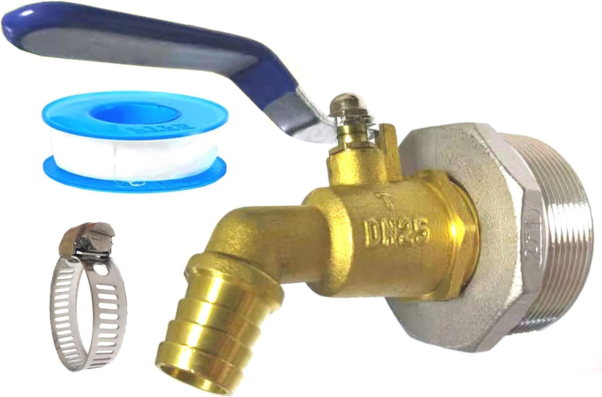 Barrel Faucet White Plastic Manual Handle Drum Faucet PE Plastic Drum ...