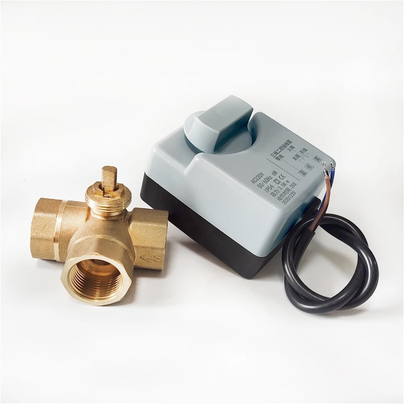 3-WAY Electric Valve brass DN20 Auto control valve with 3 control