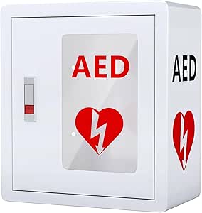 Amazon.co.jp: AED Cabinet, Defibrillator Storage Cabinet, Defibrillator ...