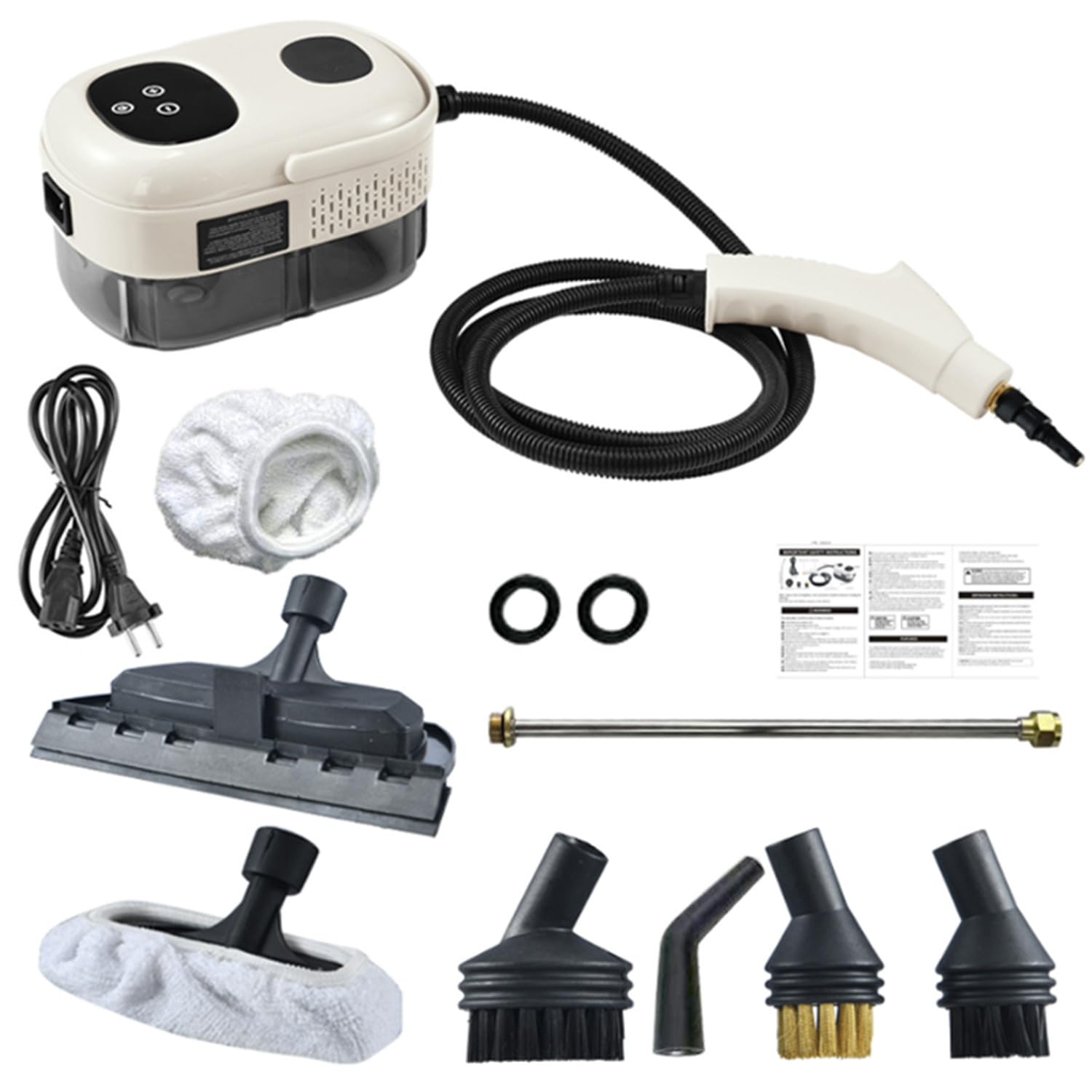 2500W High Pressure Steam Cleaner 1.1L Tank Handheld Steam Cleaner ...