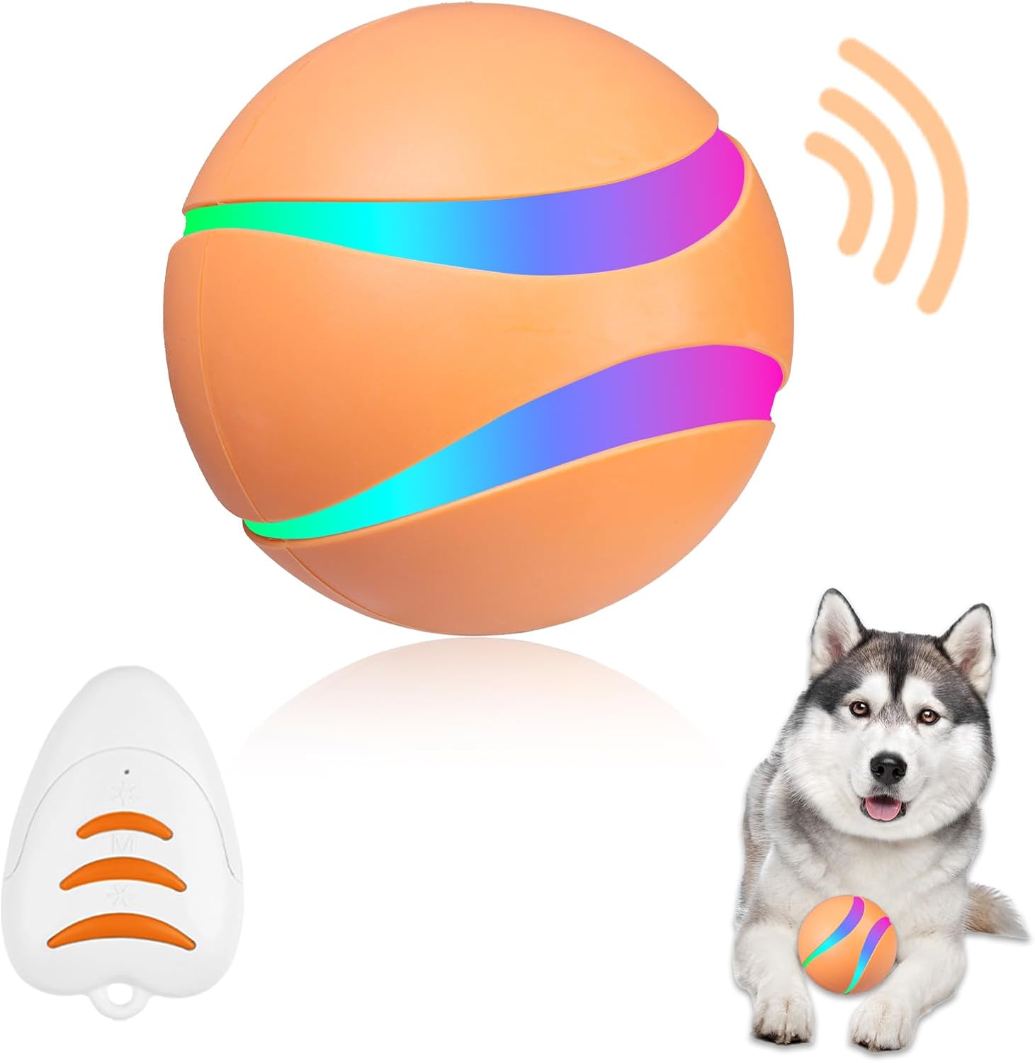 Amazon.com : JLFQFN Smart Interactive Dog Ball Toys, Activated Rolling ...
