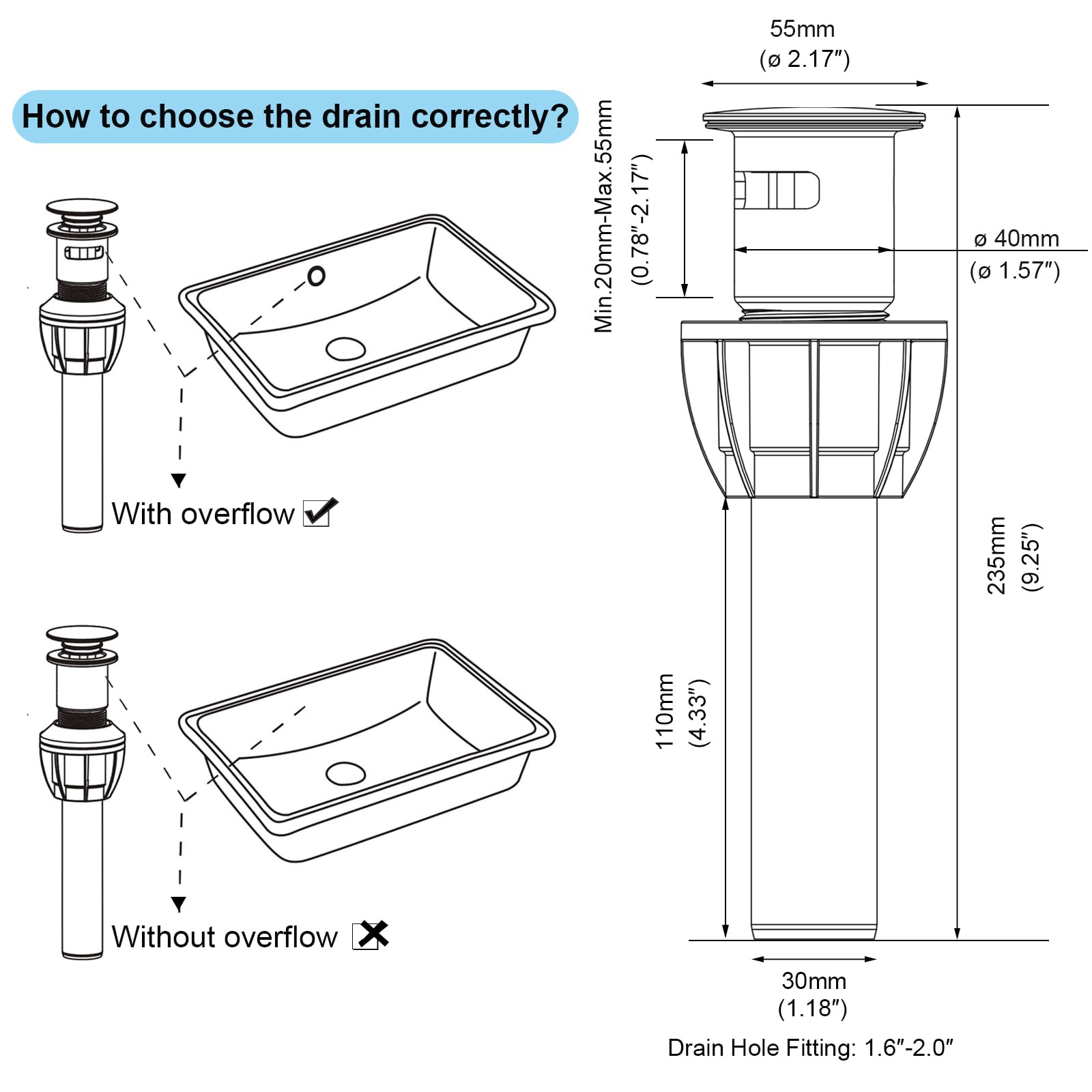 Bathroom Sink Drain Assembly Diagram Amazon.com: ChaCharm Bathroom