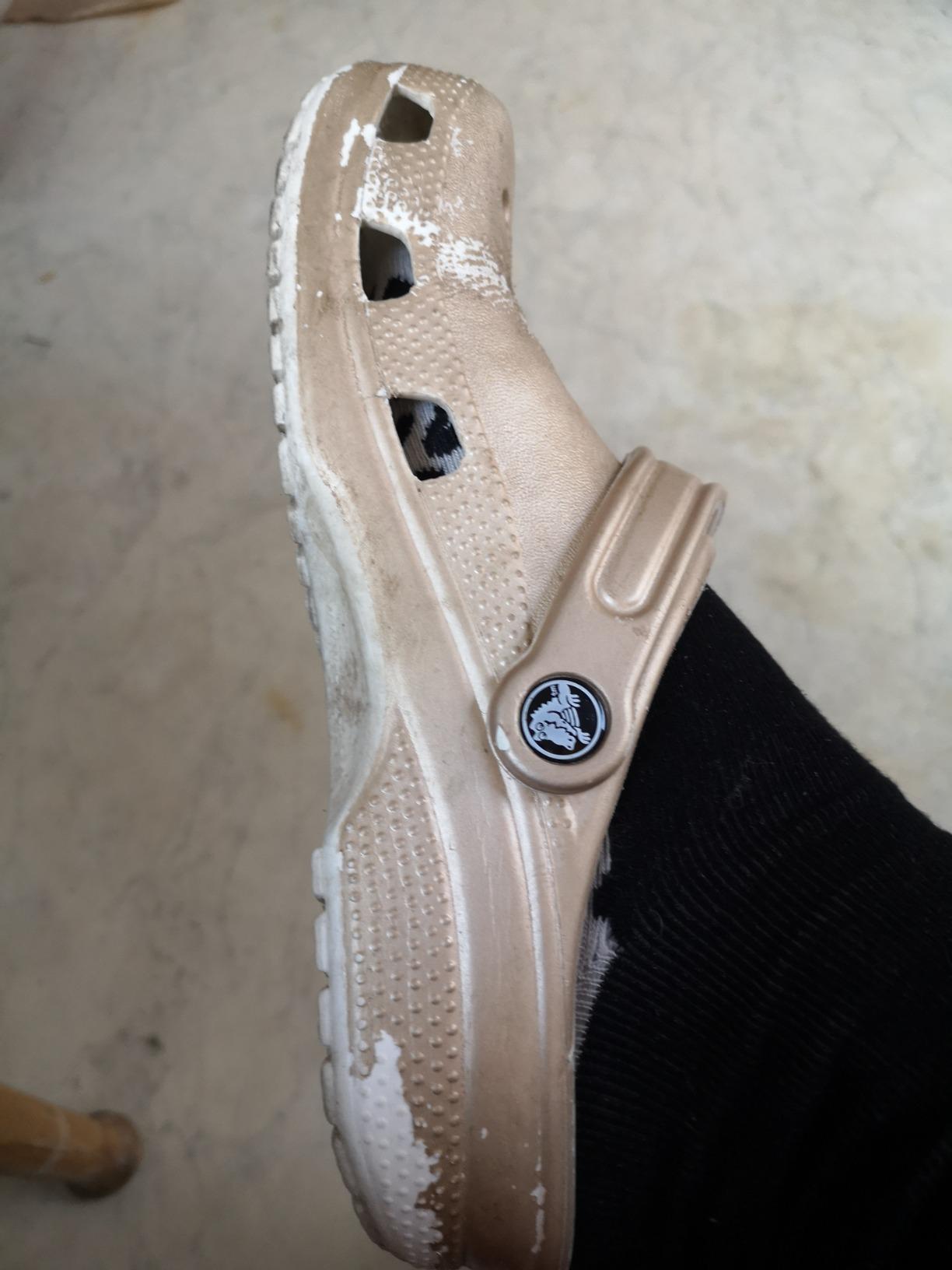 Crocs Unisex-Erwachsene Classic Glitter Clog, Beige (Beige Champagne ...