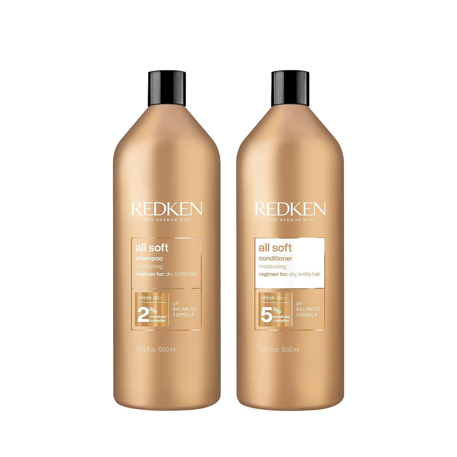 Amazon.com: Redken All Soft Shampoo & Conditioner Set | Moisturizes and ...