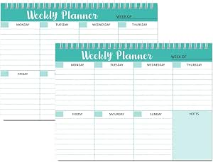 Amazon.com : Weekly/Daily Plan Planner Note book, Spiral Notebooks ...