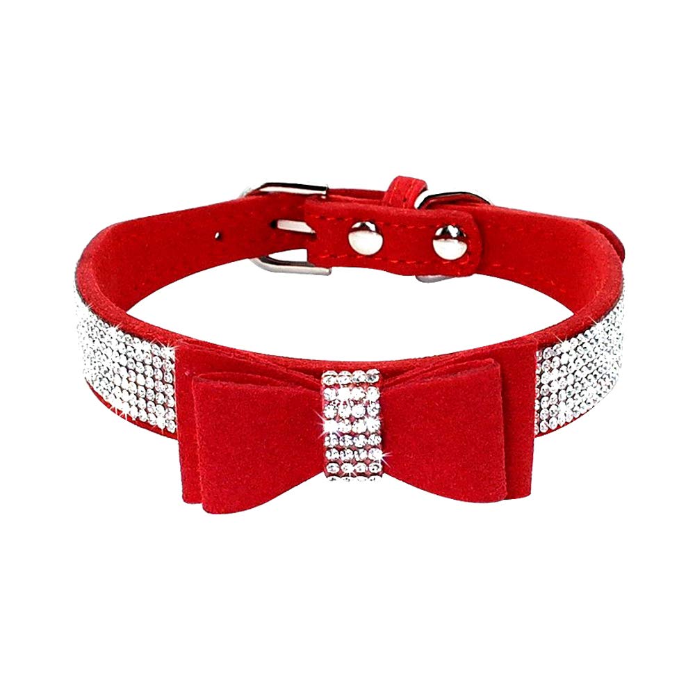 Amazon.com : Haoyueer Rhinestone Dog Collar, Cute Dazzling Sparkling ...