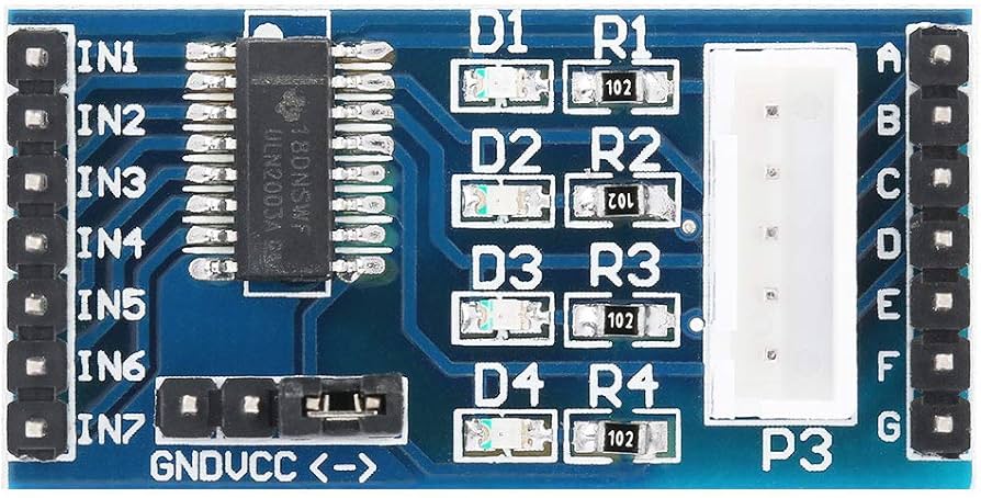 Uln2003apg Motor Driver Arduino Controls 28byj 48 Stepper Motor