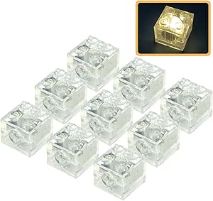 Amazon.com: Lights Bricks, 10PCS 2x2 Classic Light Up Bricks ...