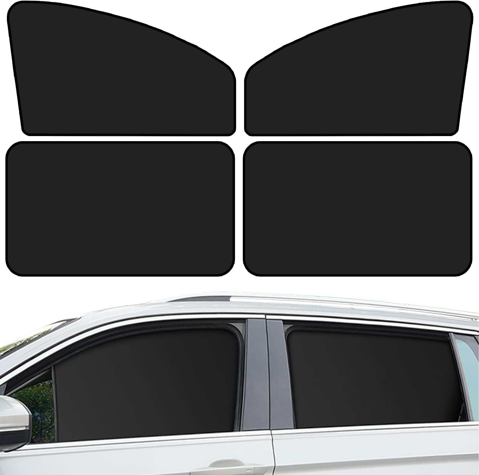Amazon.com: QUICTO Car Window Sun Shades, Car Window Sun Protection Cover, Car UV Protection ...