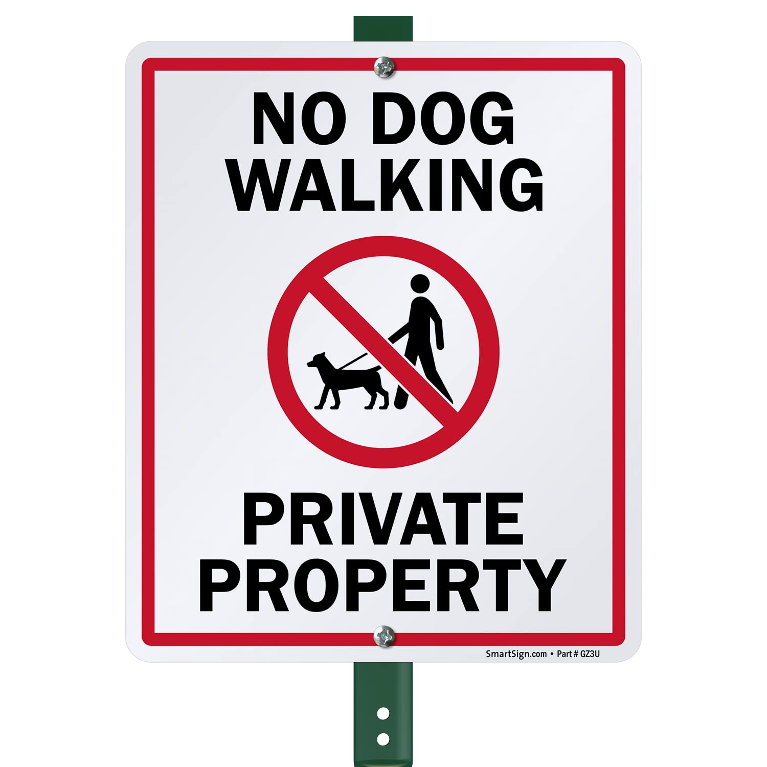 Amazon.com: SmartSign 12 x 10 inch “No Dog Walking - Private Property ...