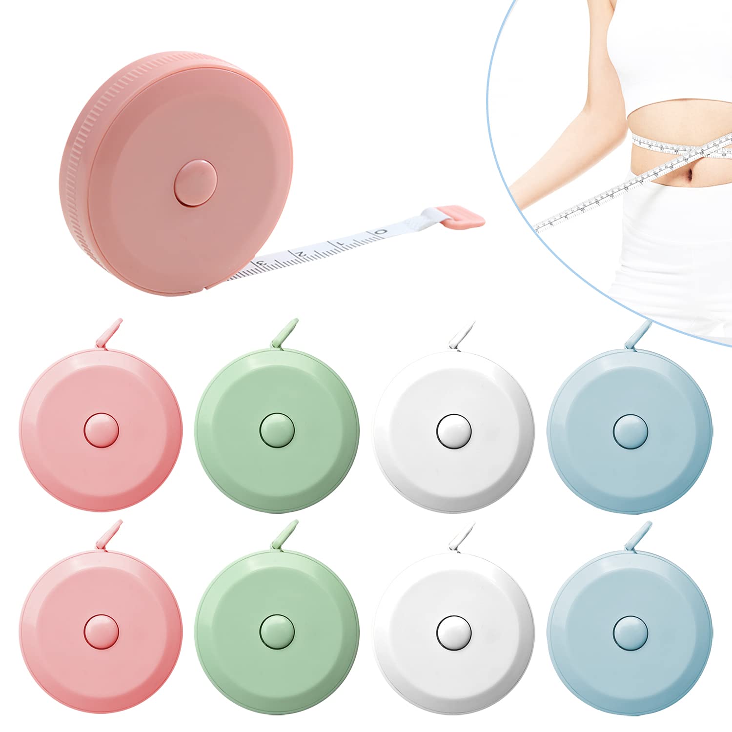 Amazon.com: 8 PCS Soft and Retractable Tape,Small Mini Sewing Fabric ...