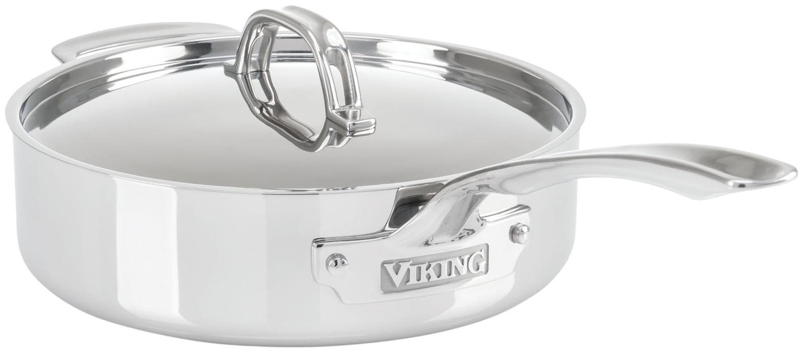 Amazon.com: Viking 3-Ply Stainless Steel Sauté Pan, 3.4 Quart: Home ...