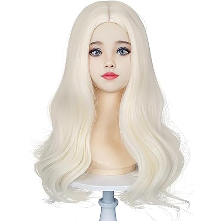 Amazon.com: Blonde Wigs for Kids Girls, Long Wavy Sarah Barbi Wig + Wig ...