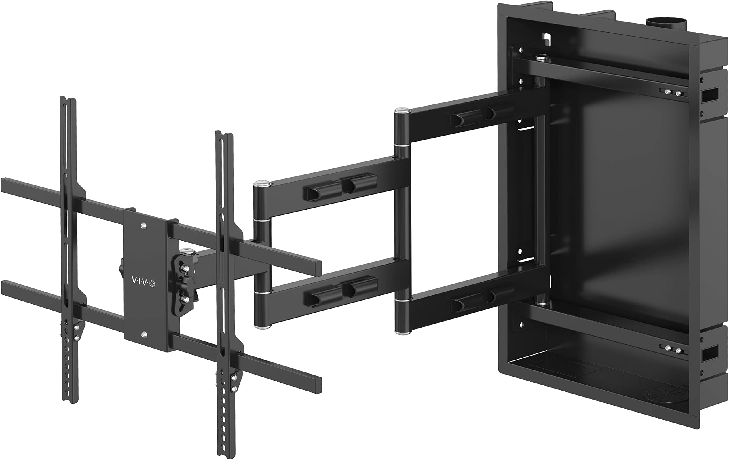 Amazon.com: Mount-It! Recessed TV Wall Mount, Articulating Full Motion ...