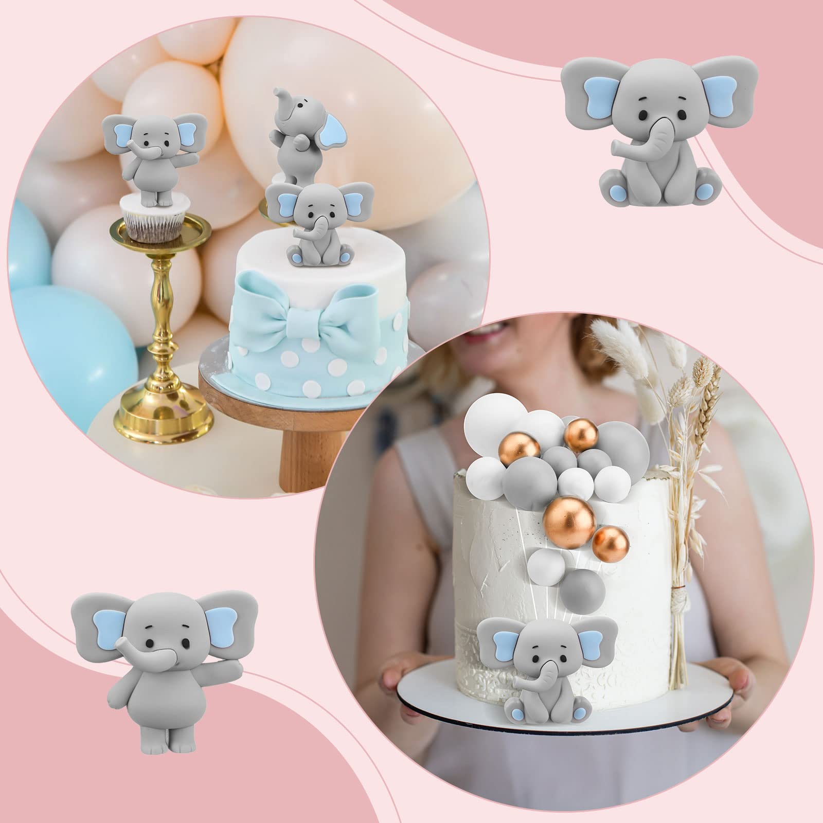 Snapklik.com : Yinder Bear Cake Toppers Mini Bear Cake Decorations Cake ...