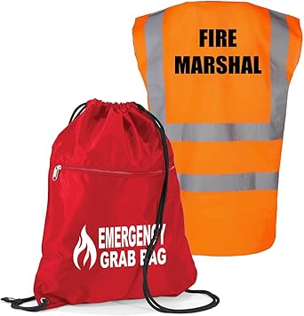 Workplace Emergency Fire Evacuation Kit - Printed Red Documents ...
