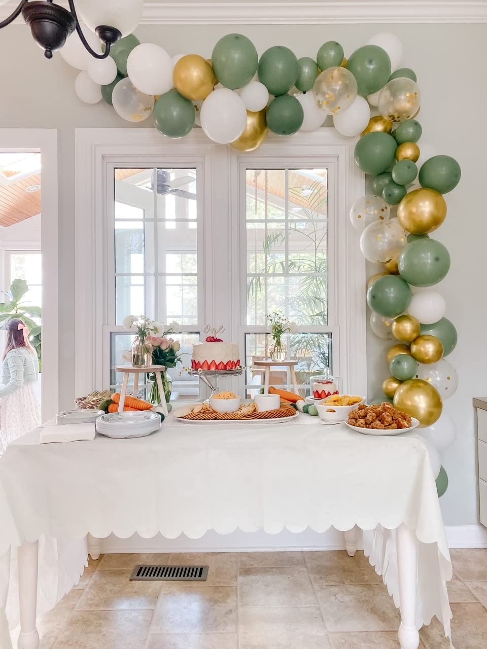 $4/mo - Finance 136PCS Dusty Green Blue Balloon Garland Arch Kit Green ...