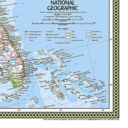 Snapklik.com : National Geographic United States Wall Map - Classic ...