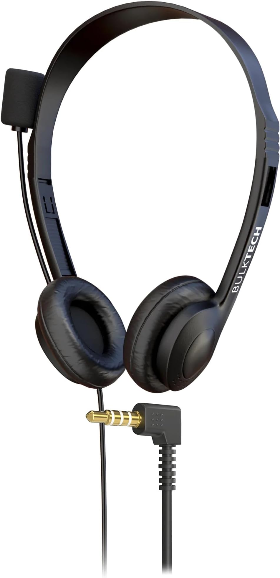Amazon.com: 1 Pack Wired On-Ear Leather Headsets with Boom Microphone ...