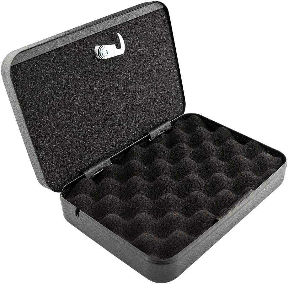 Amazon.com: DS18 ALEF1 Lock Box Steel Gun Case with TSA Standard Foam ...
