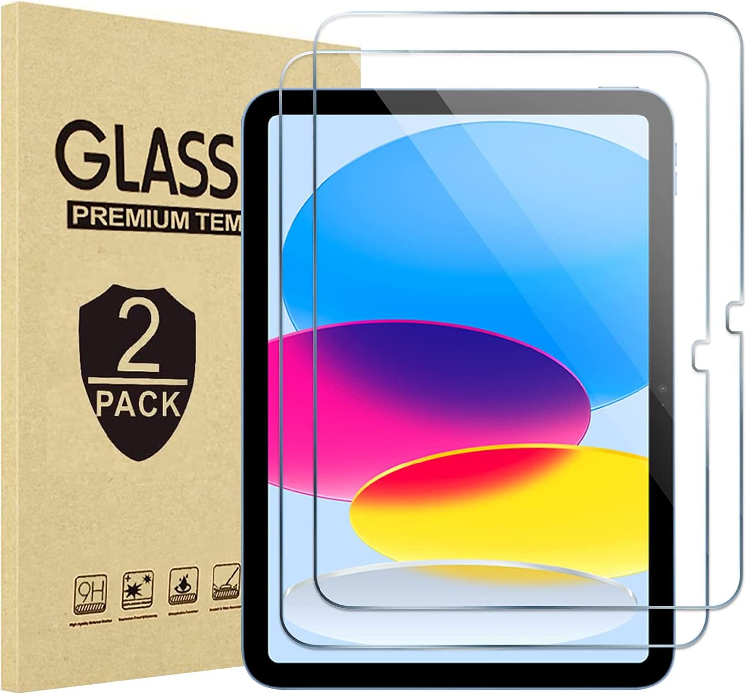 Amazon.com: [2 Pack] Screen Protector For iPad 11th (A16) /10th ...