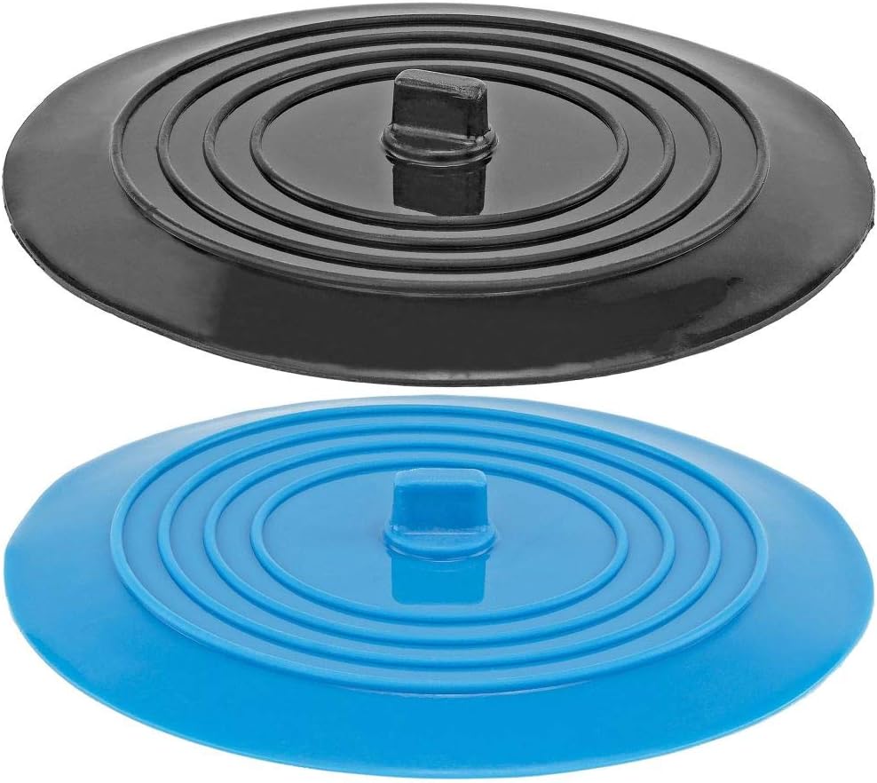Silicone Sink Drain Plug Set – 2-Pack Extra-Wide 6-Inch Stoppers for ...