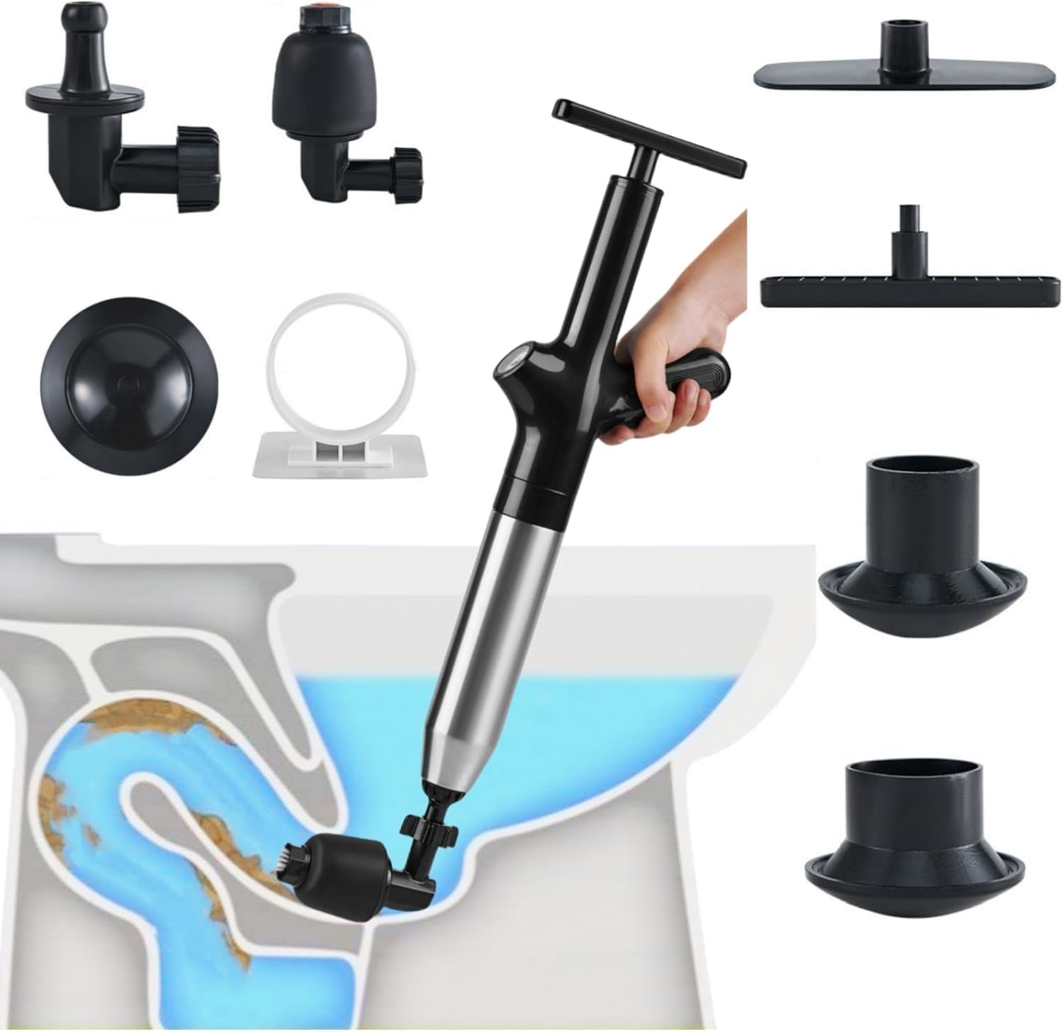 Amazon.com: High Pressure Toilet Plunger,Plungers for Bathroom Heavy ...