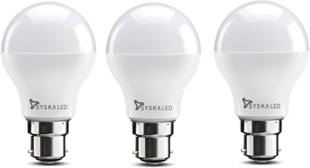 Buy SYSKA 10W B22D LED White Lamp, Pack of 2 Online at Low Prices in ...