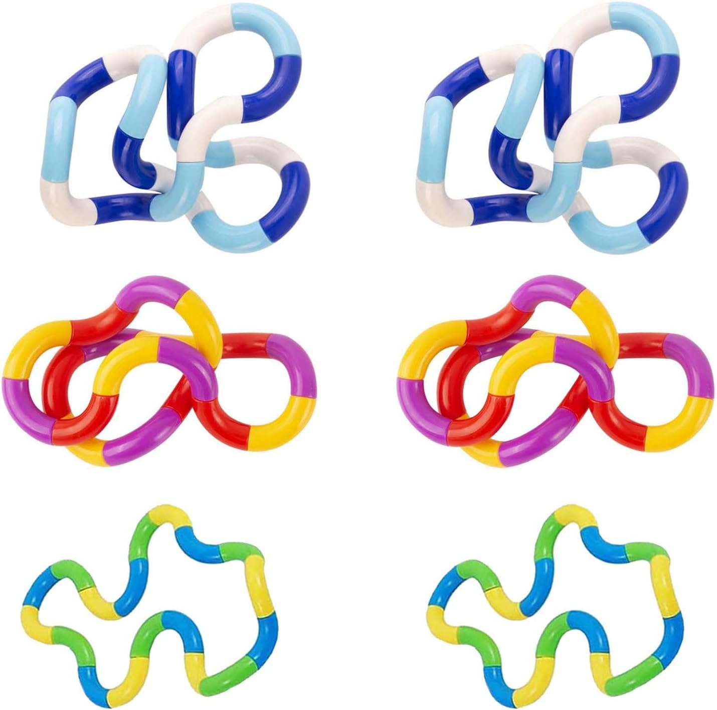 6 Pcs Tangle Toy, Fidget Toys, Tangle Fidget, Tangle Fidget Toy for ...