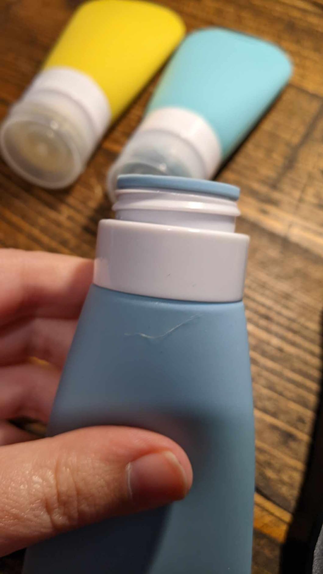 4 Pack Silicone Travel Bottles, 4 Pcs Squeezable Leak Proof Refillable ...