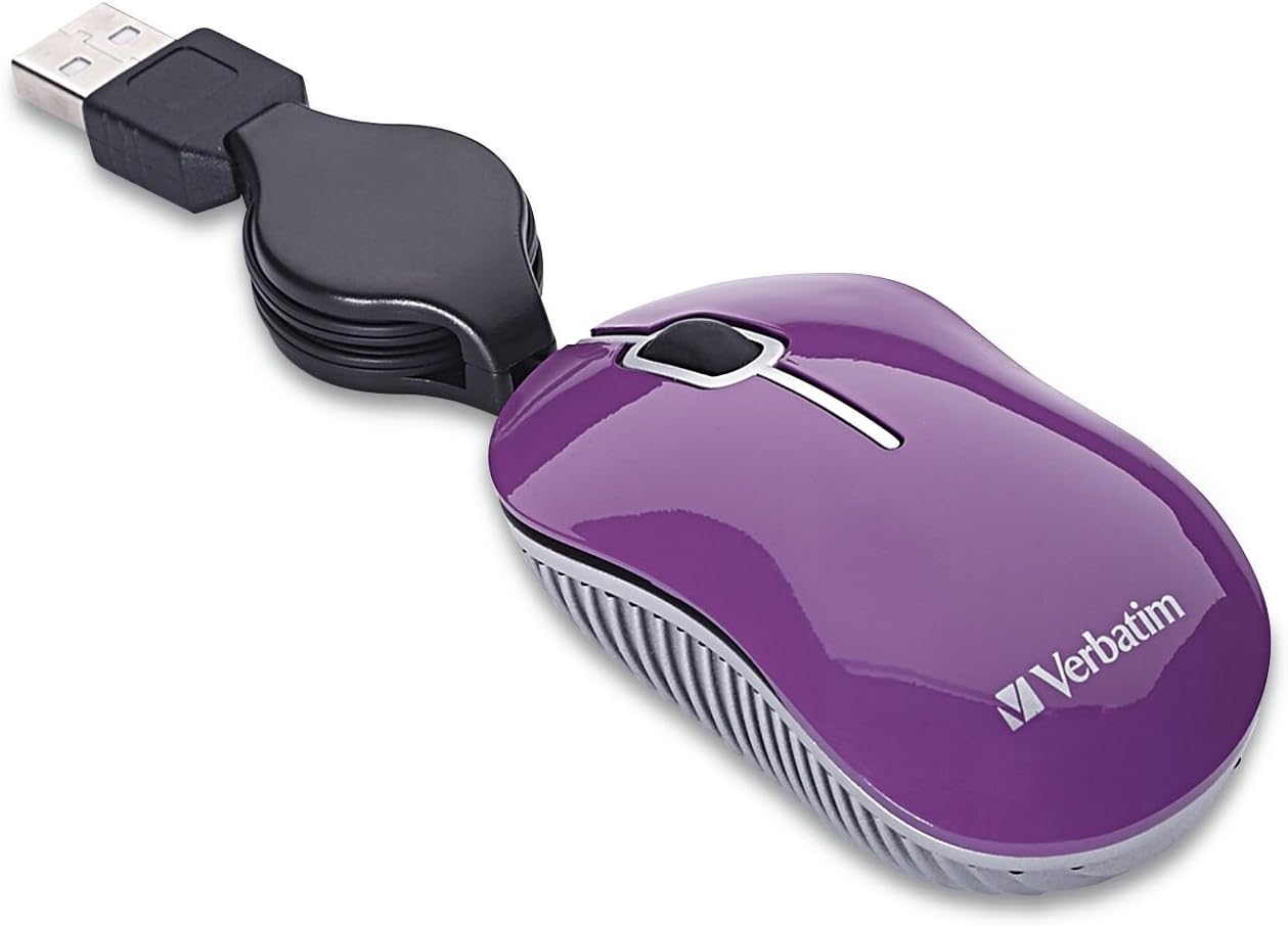 Amazon.com: Verbatim Wired Optical Computer Mini USB-A Mouse - Plug ...