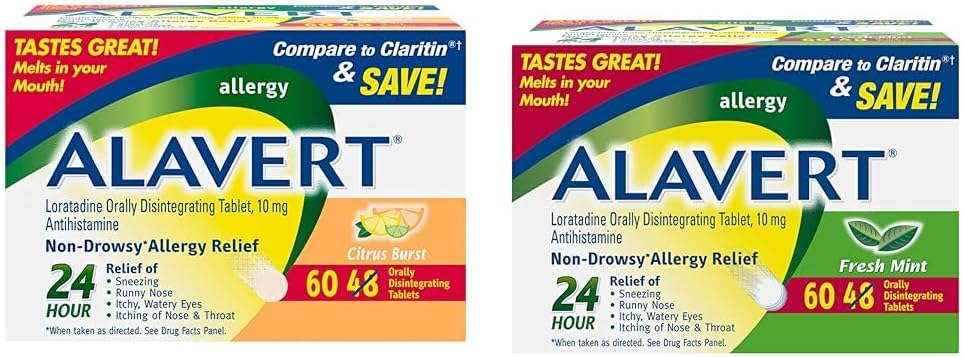 Amazon.com: Alavert Allergy 24 Hour Relief, Citrus Burst Flavor ...