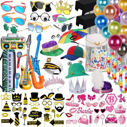 Amazon.com: Funny Party Hats Photo Booth Props - for Parties - Assorted ...