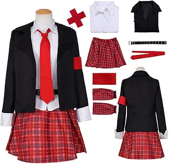 Amazon.com: MFeHOR Hinamori Amu Cosplay Costume Amu Uniform Dress ...