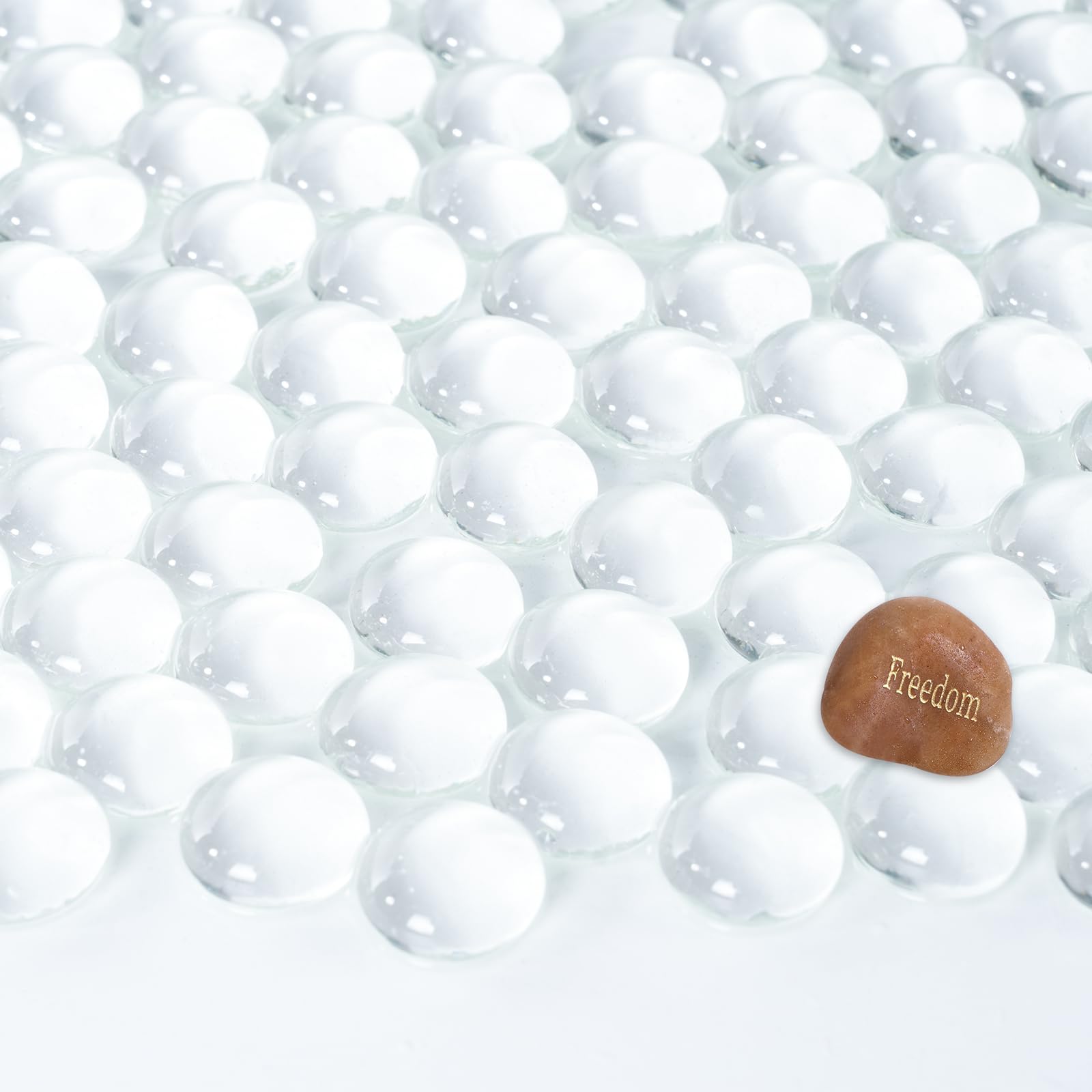 Amazon.com: SIDONG 5 LB Flat Glass Beads for Vases 1/2 inches Glass ...