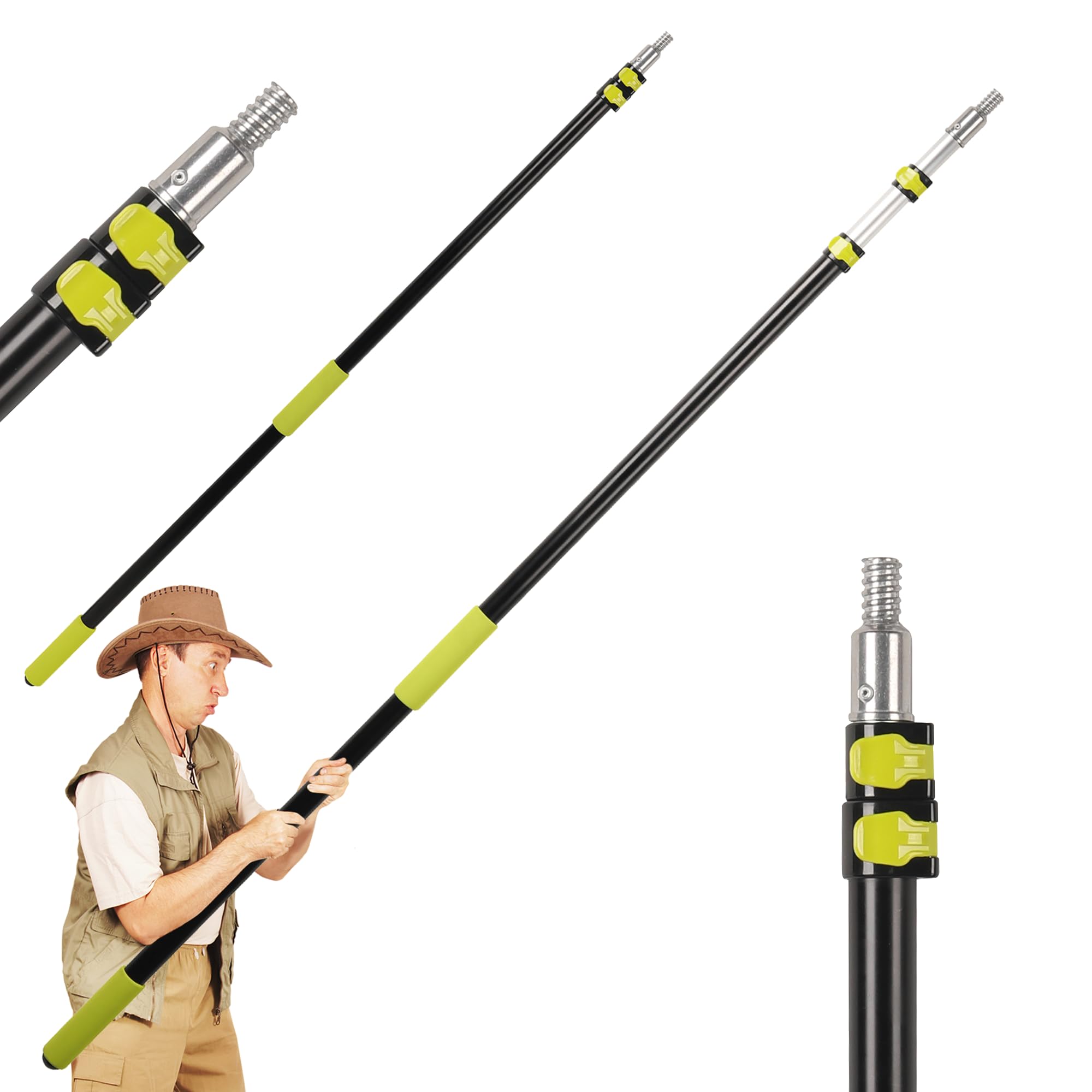 TonGass 7-to-18 Telescopic Extension Pole Multi-Purpose Extension Pole ...
