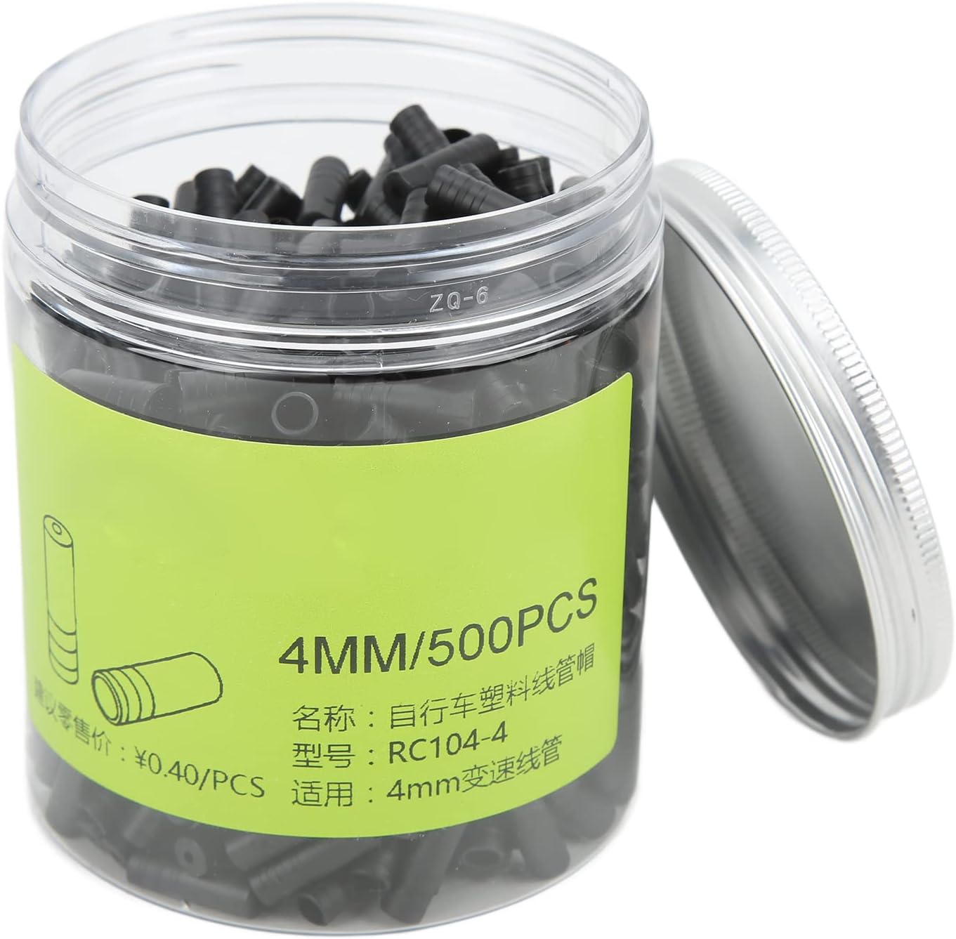 KIMISS Bike Cable Ferrules 500 pcs Gear Cable Ferrules Plastic Brake ...