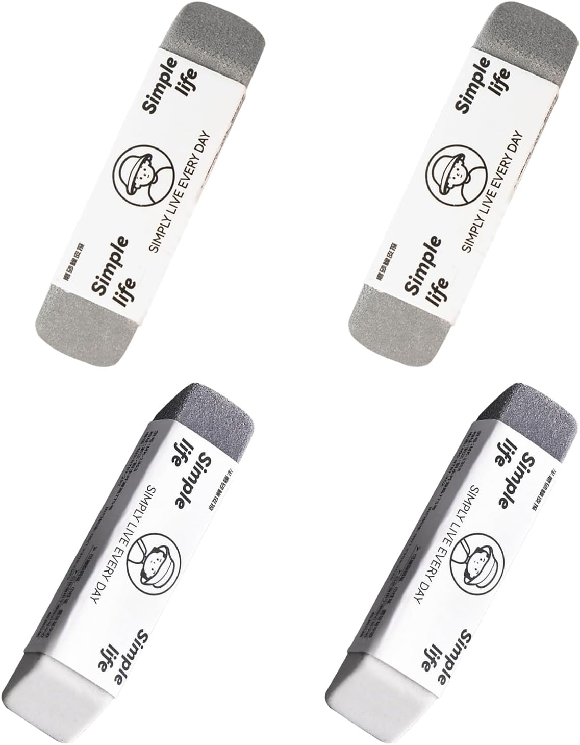 Amazon.com: 4 - Pack Sand Erasers - Frosted Erasers for Pens, Fountain ...